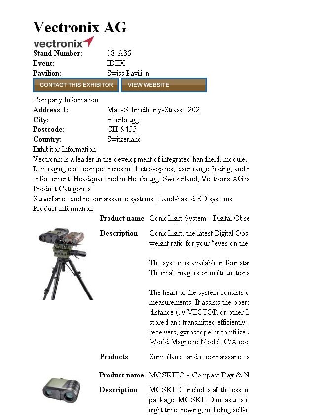 Vectronix, Heerbrugg :: www.waffenvombodensee.de